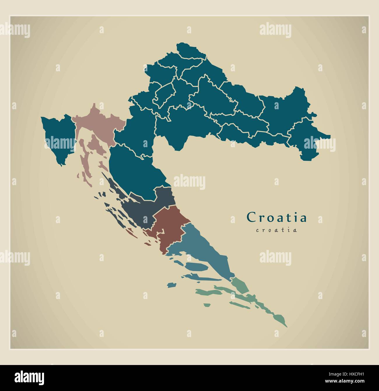 Croatia maps Stock Vector Images - Alamy