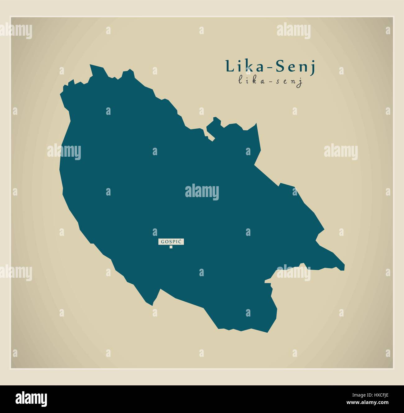 Senj map Stock Vector Images - Alamy