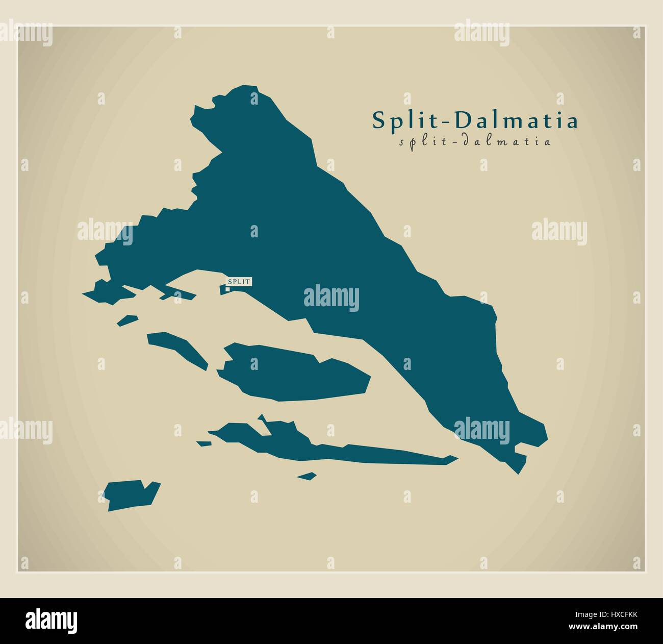 Split dalmatia Stock Vector Images - Alamy
