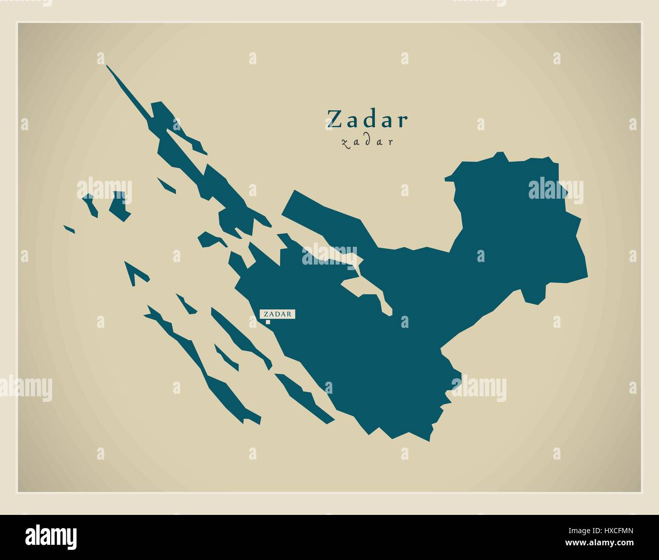 Map of zadar hi-res stock photography and images - Alamy