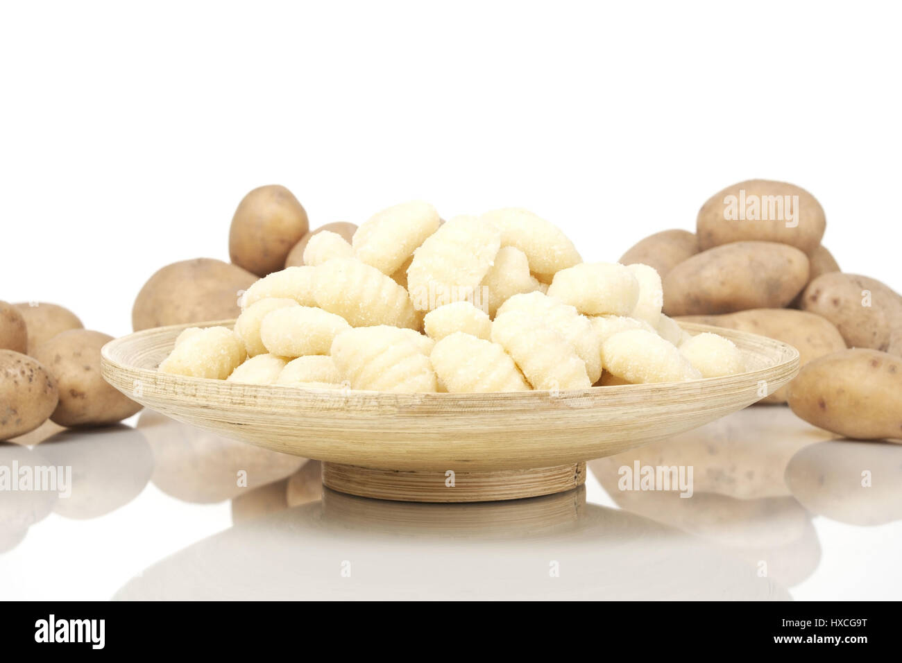Bowl with Gnocchis and potato, Bowling with potato and gnocchi ...