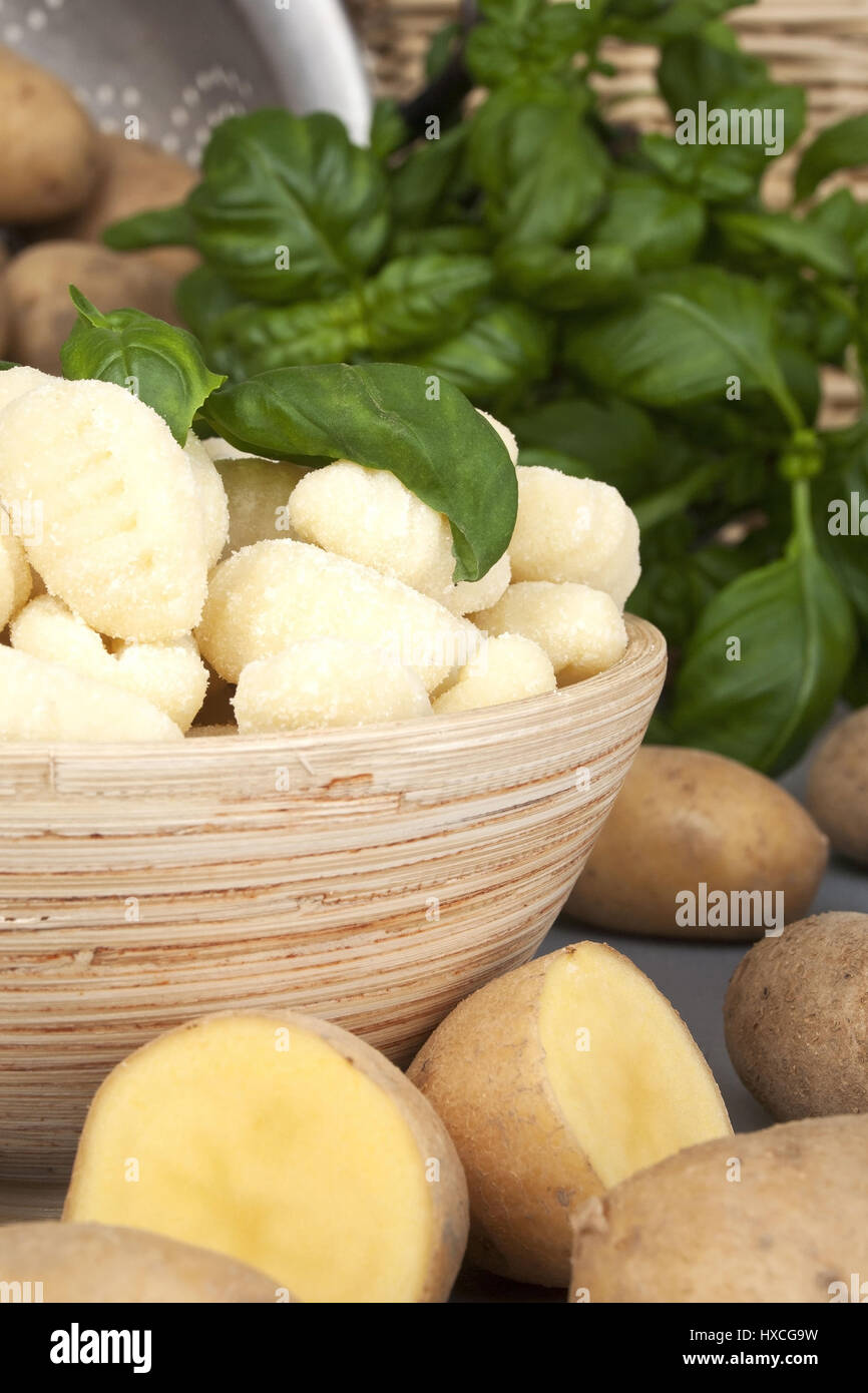 Bowl with Gnocchis and potato, Bowling with potato and gnocchi ...