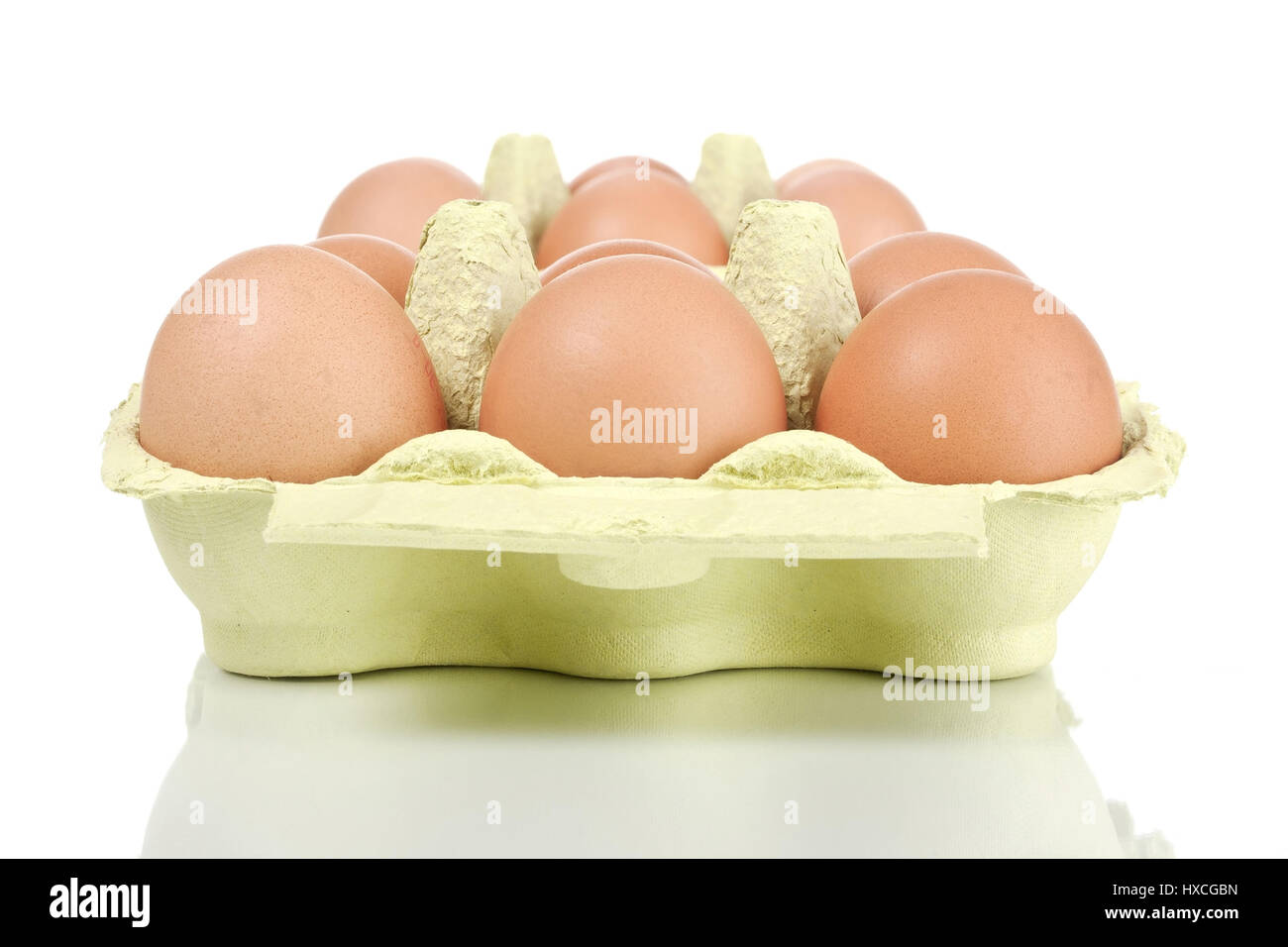 Packet with biology eggs, stack of organic eggs |, Packung mit Bio-Eier ...