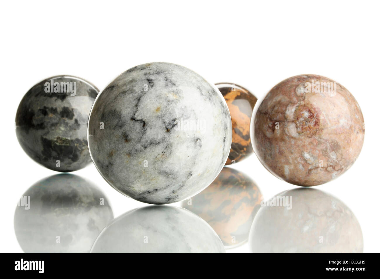 Marble balls, Marmorkugeln Stock Photo - Alamy