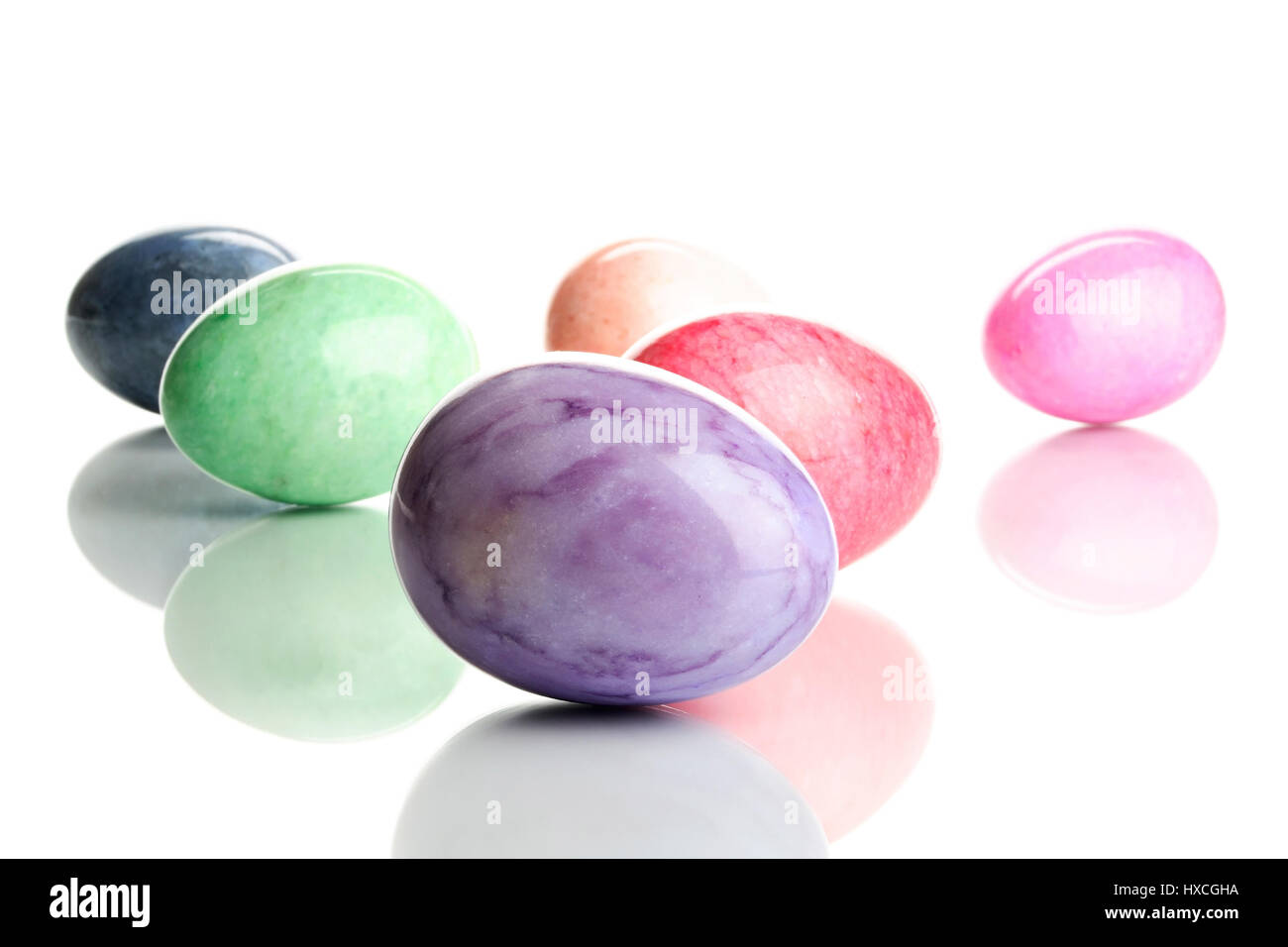 Eggs of marble, Eier aus Marmor Stock Photo - Alamy