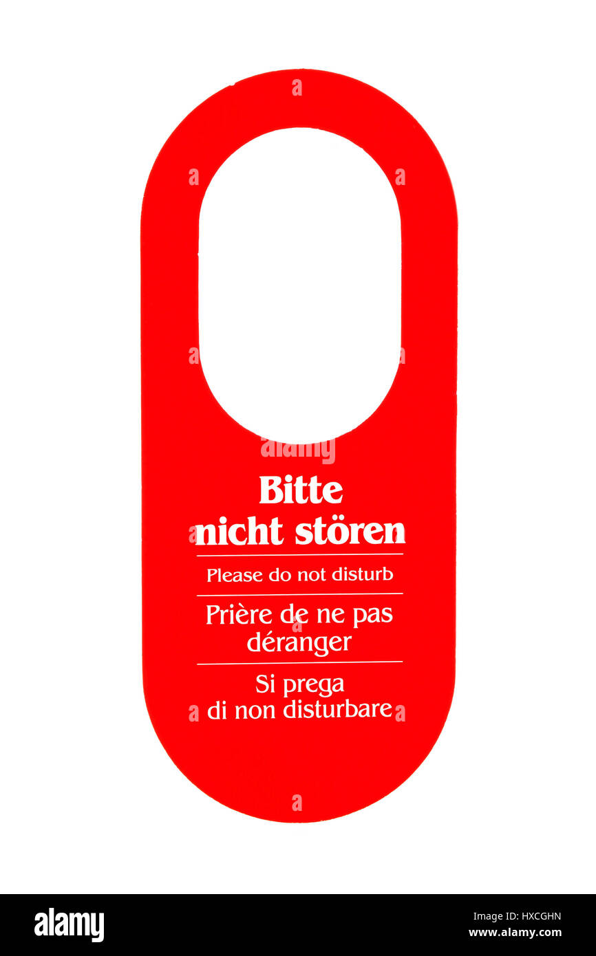 Please, do not interfere, Bitte nicht stoeren Stock Photo - Alamy