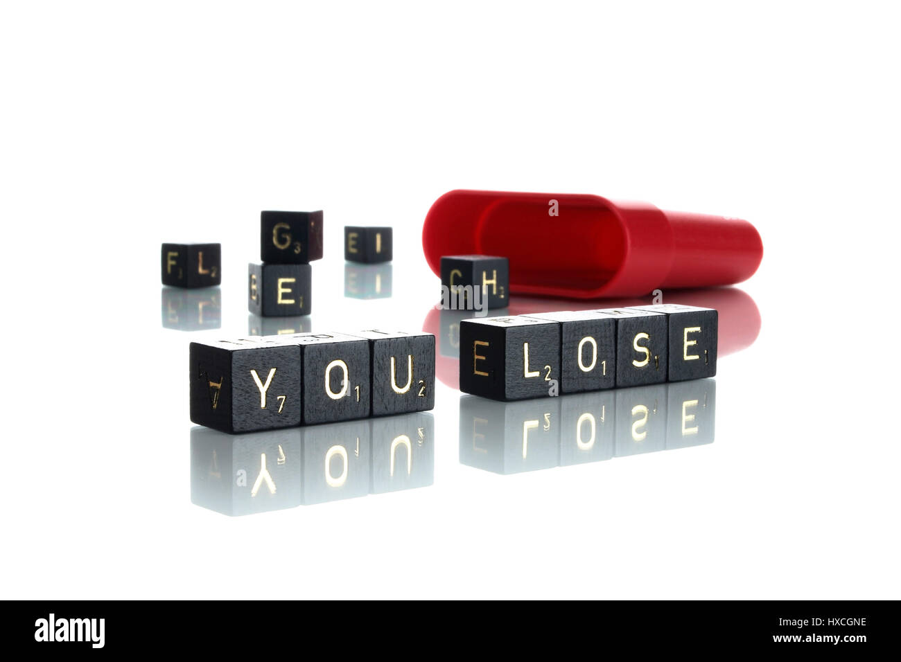 You lots, You Lose Stock Photo - Alamy