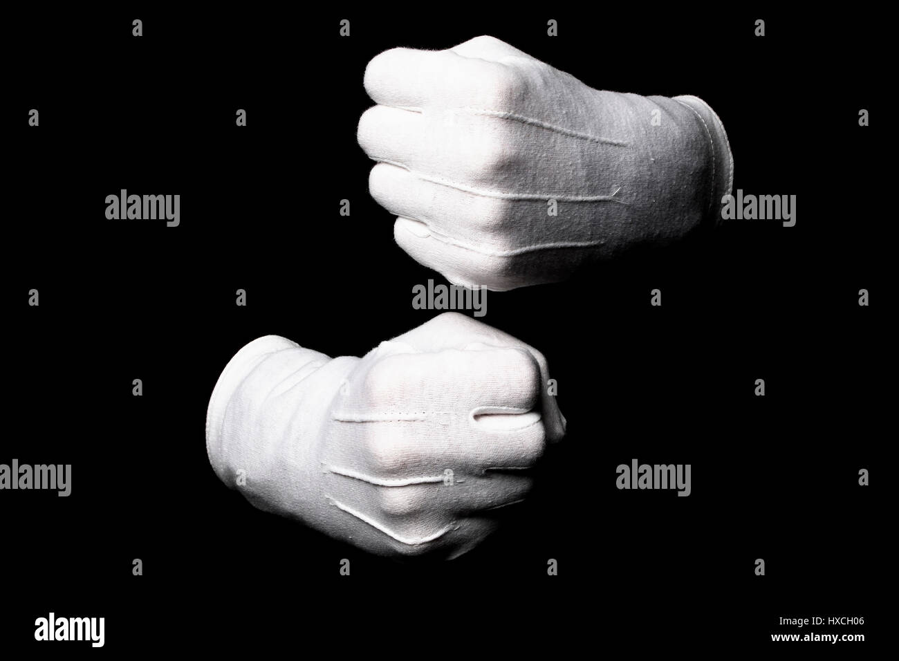 Hand signs, Handzeichen Stock Photo - Alamy