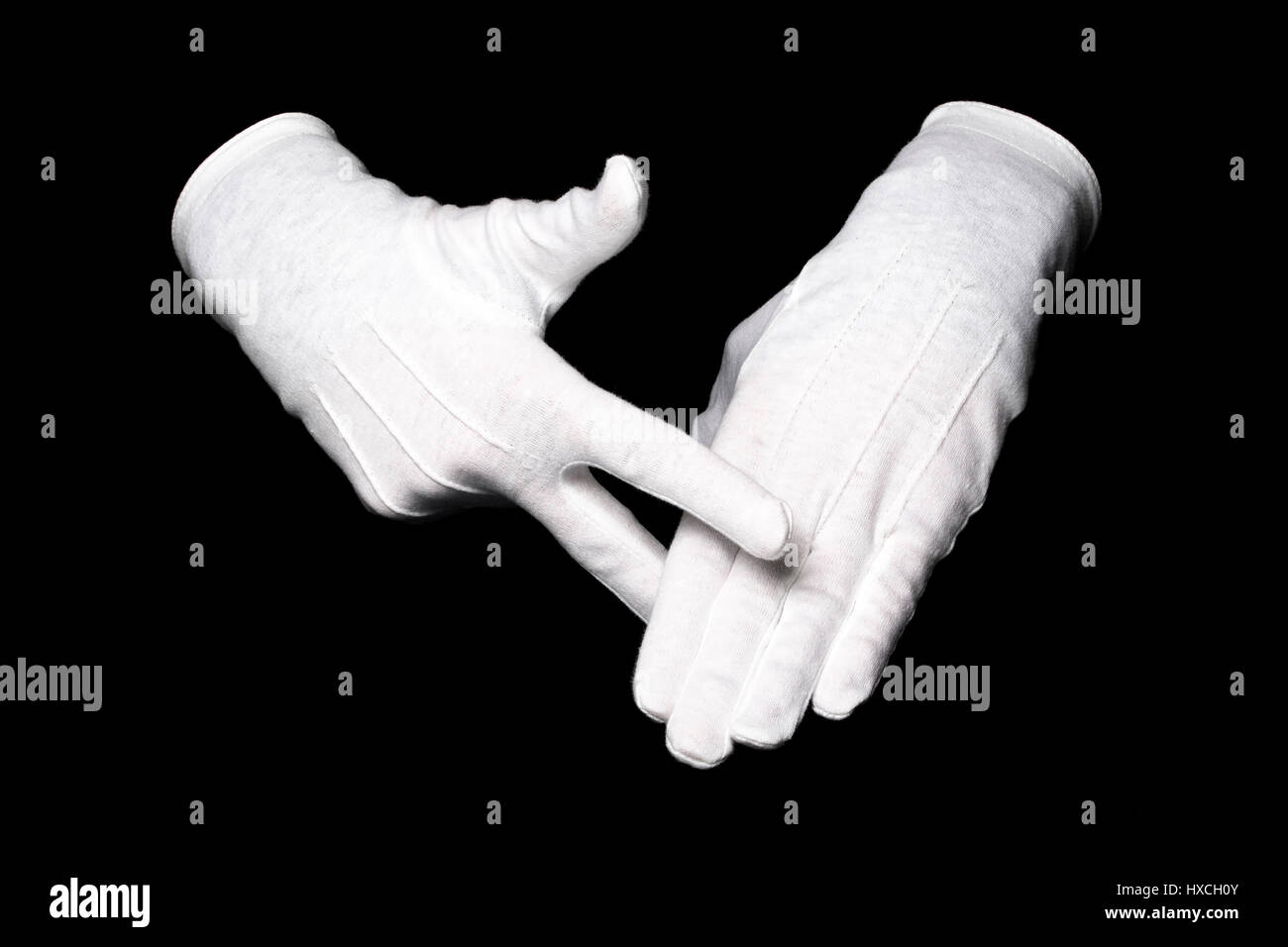 Hand signs, Handzeichen Stock Photo - Alamy