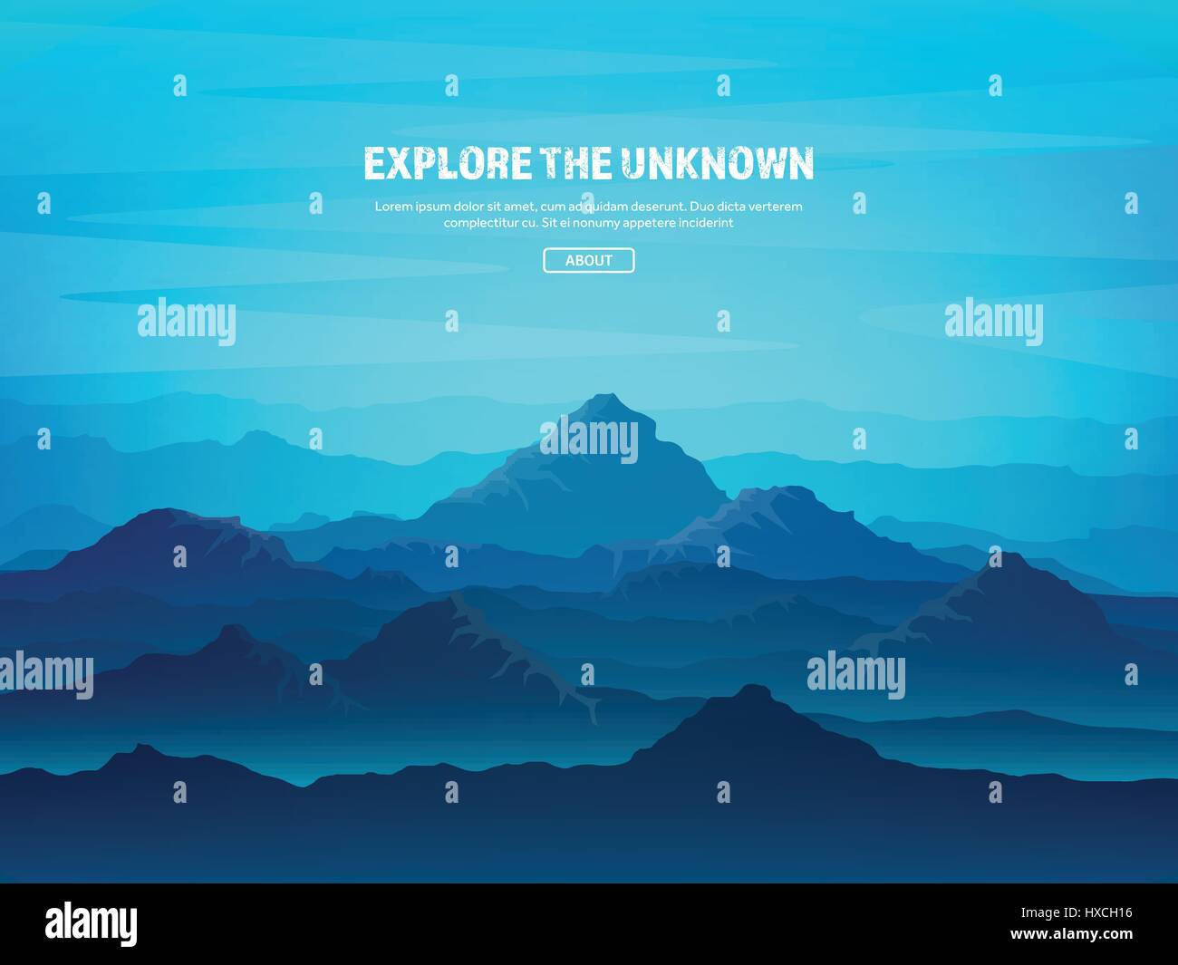 Mountains and forest. Wild nature landscape. Travel and adventure ...