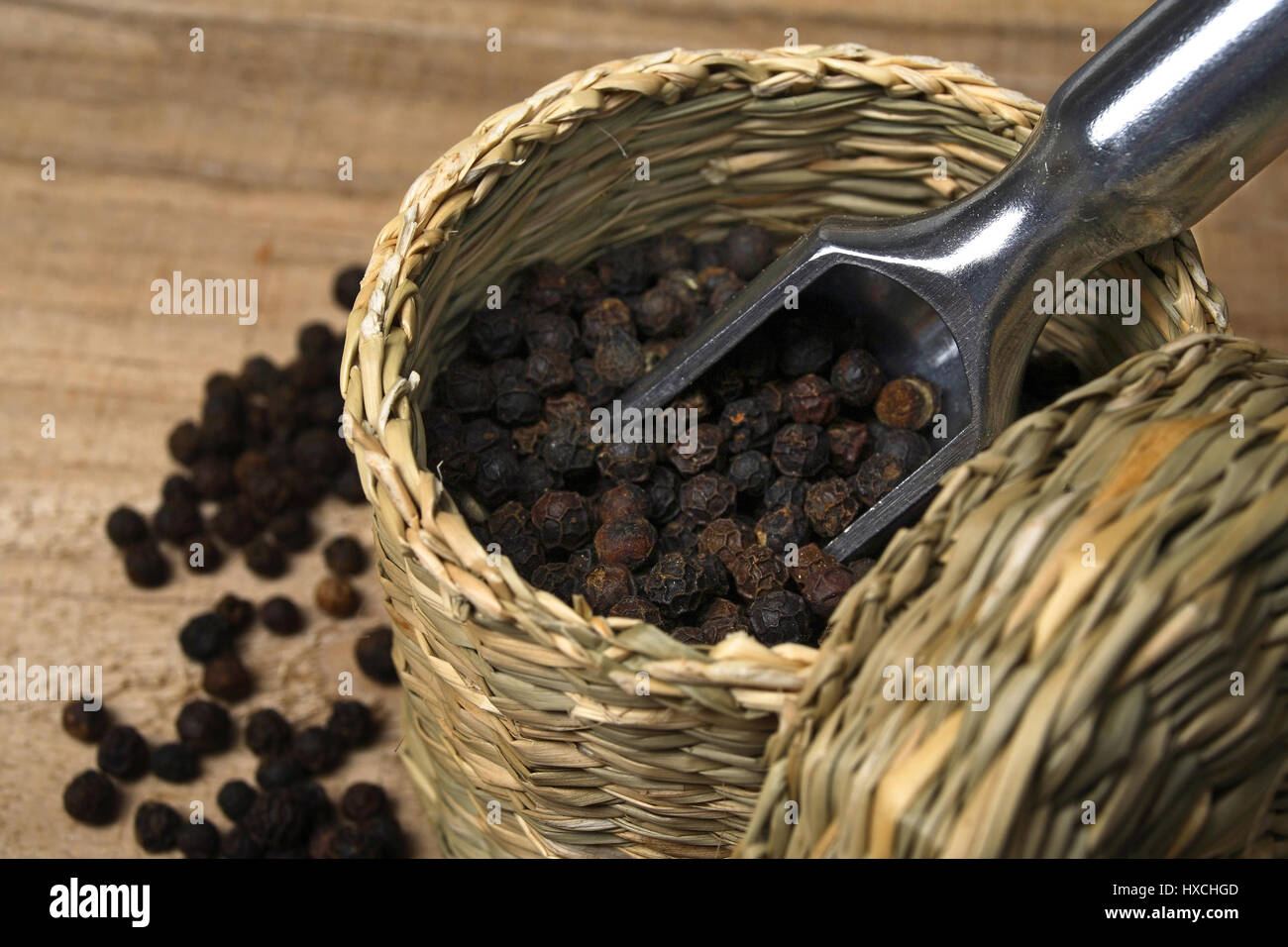 Black pepper, Schwarzer Pfeffer Stock Photo - Alamy