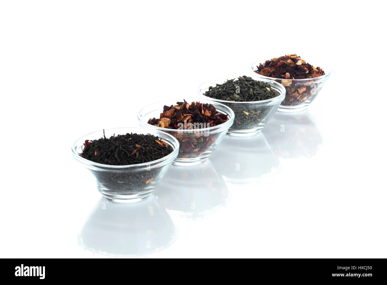 Tea mixtures, Teemischungen Stock Photo - Alamy