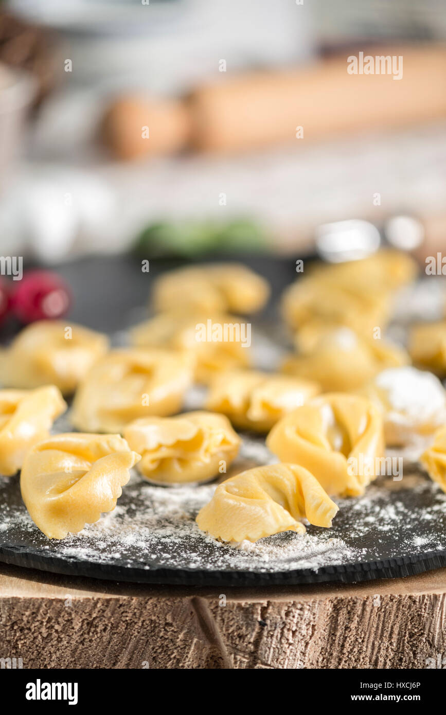 Tortellini stuffed italian pasta from Emilia Romagna, Italy Stock Photo ...