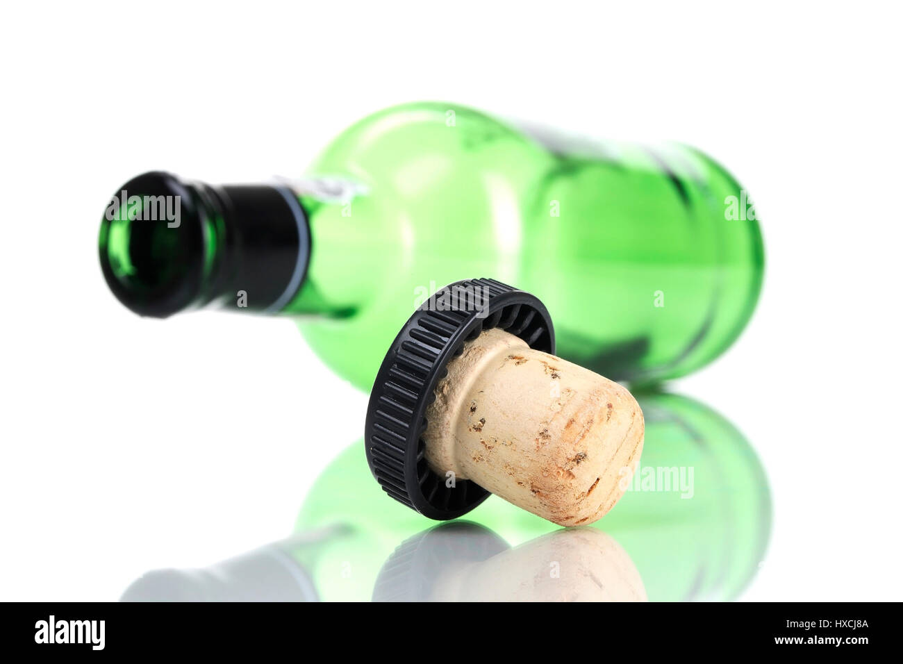 Empty port bottle, Leere Portweinflasche Stock Photo - Alamy