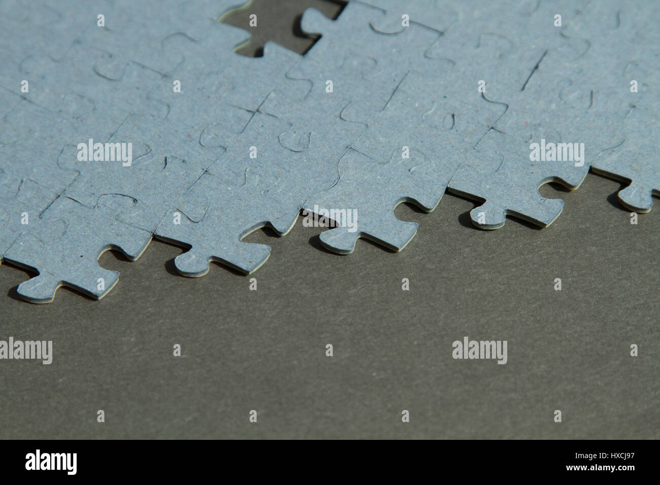 Jigsaw Puzzle background with one empty places with copy space Stock ...
