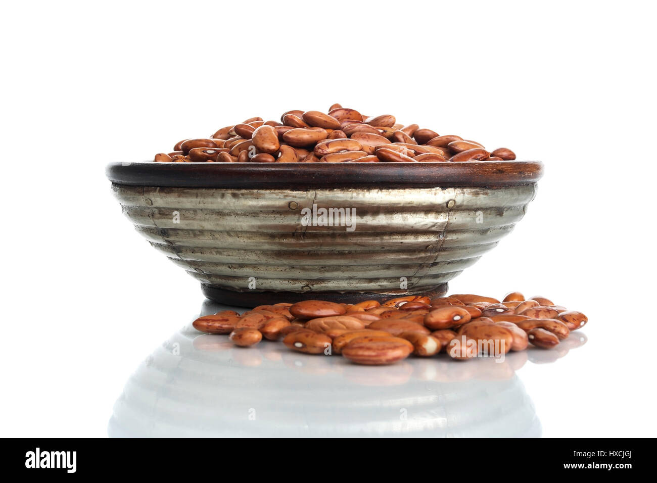 Bowl with Pinto Beans, Schale mit Pinto Beans Stock Photo - Alamy
