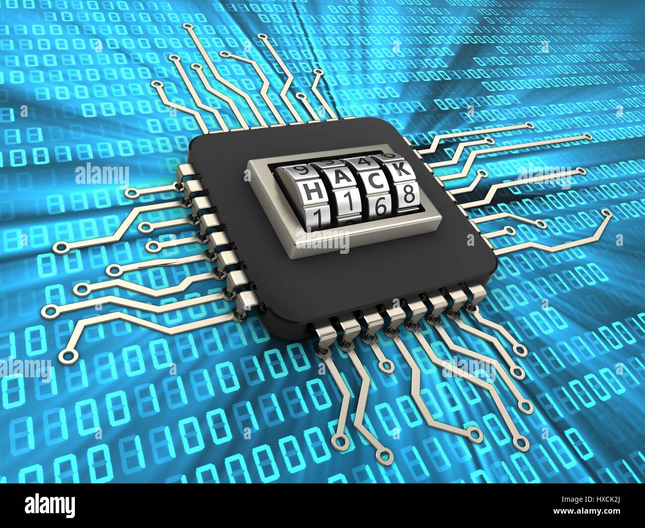 3d illustration of computer chip Stock Photo - Alamy