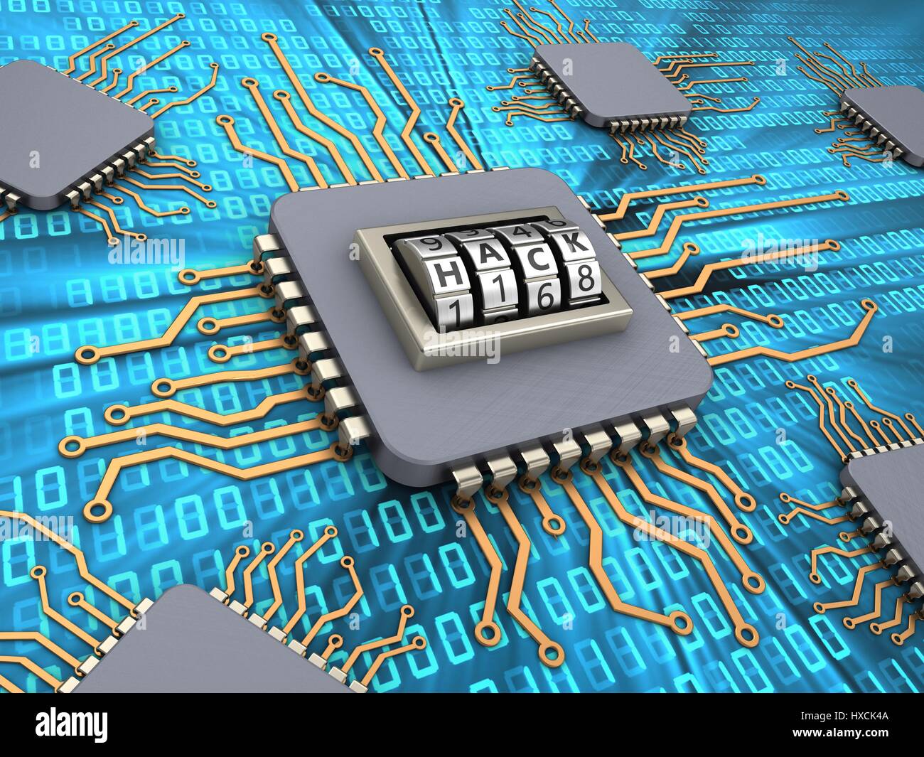 3d illustration of computer chip Stock Photo - Alamy