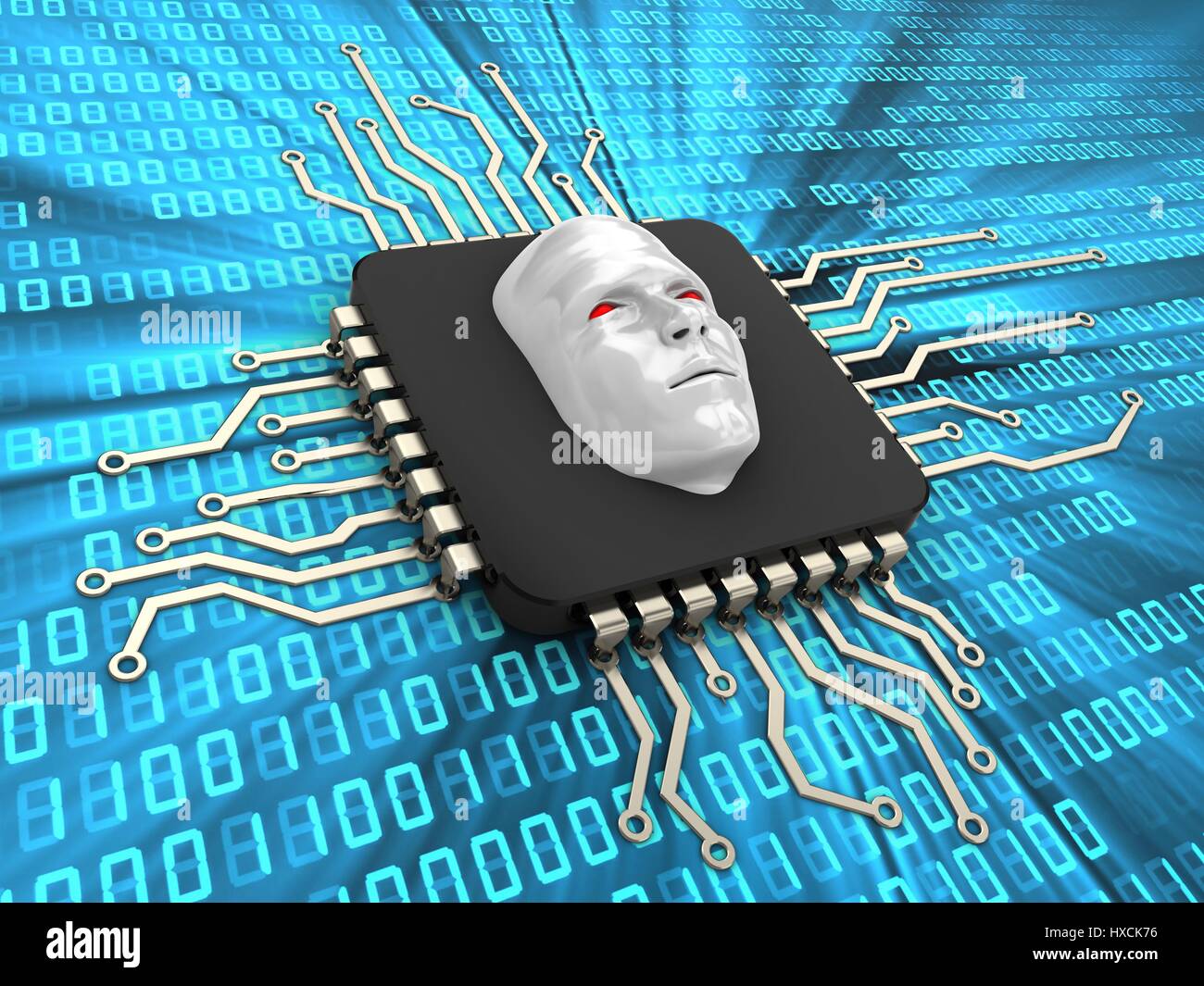 3d illustration of computer chip Stock Photo - Alamy