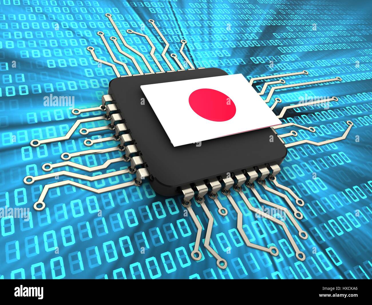 3d illustration of computer chip Stock Photo - Alamy