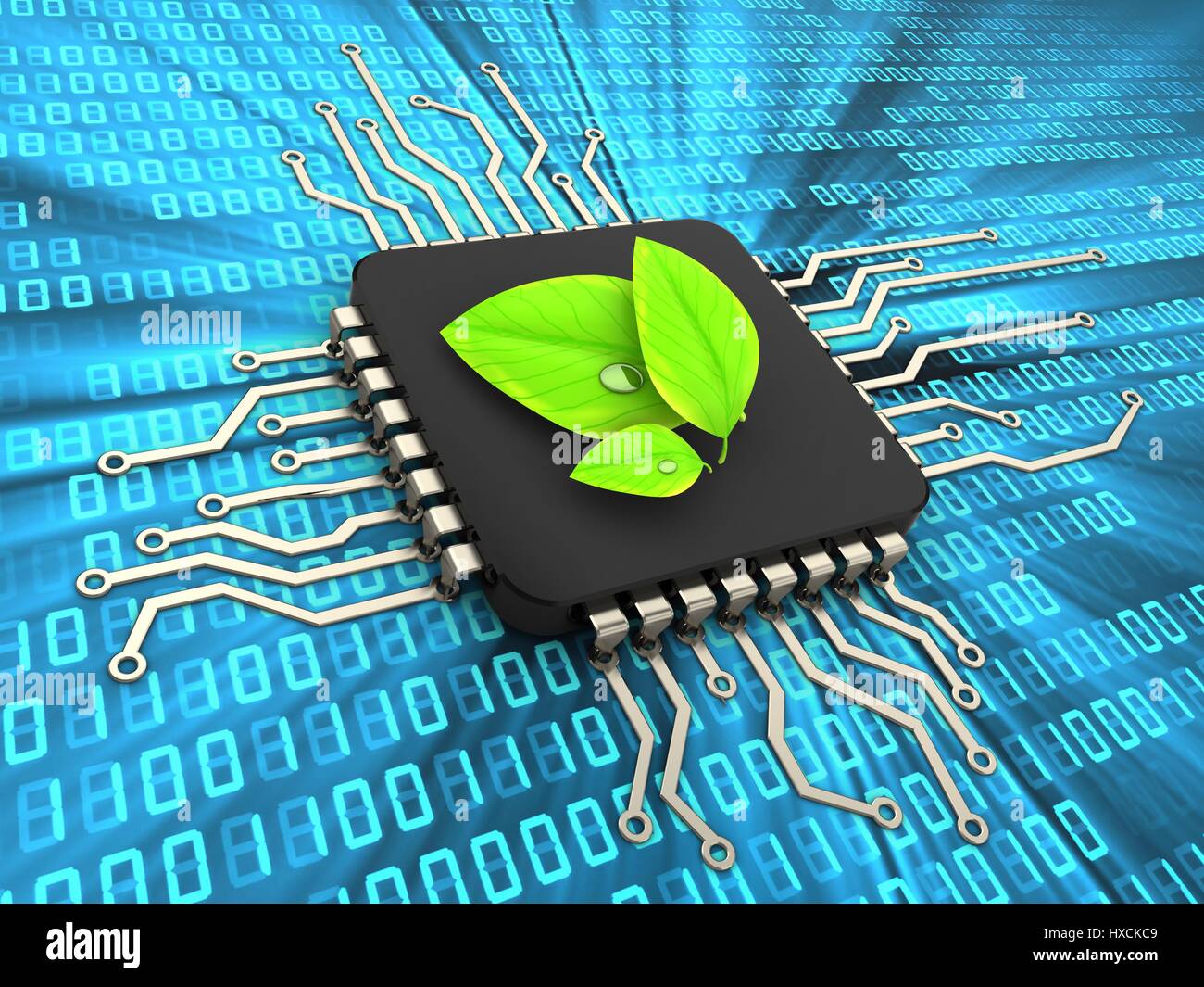 3d illustration of computer chip Stock Photo - Alamy