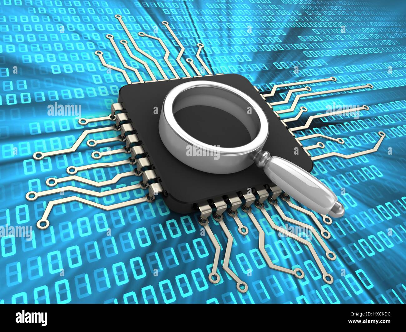 3d illustration of computer chip Stock Photo - Alamy