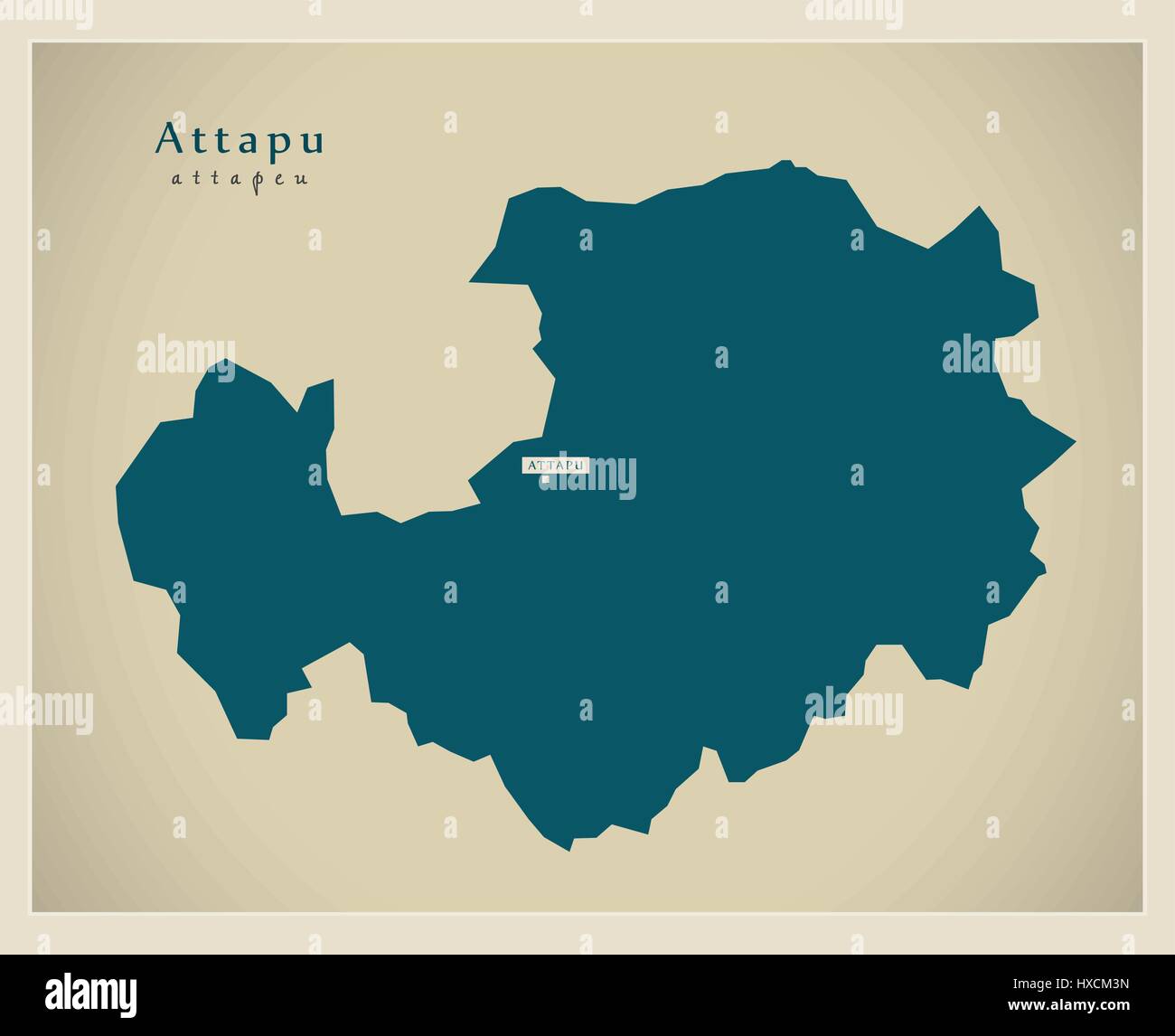 Modern Map - Attapu LA Stock Vector Image & Art - Alamy