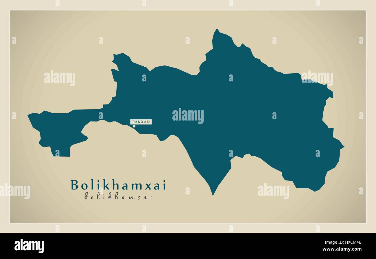 Bolikhamxai map hi-res stock photography and images - Alamy