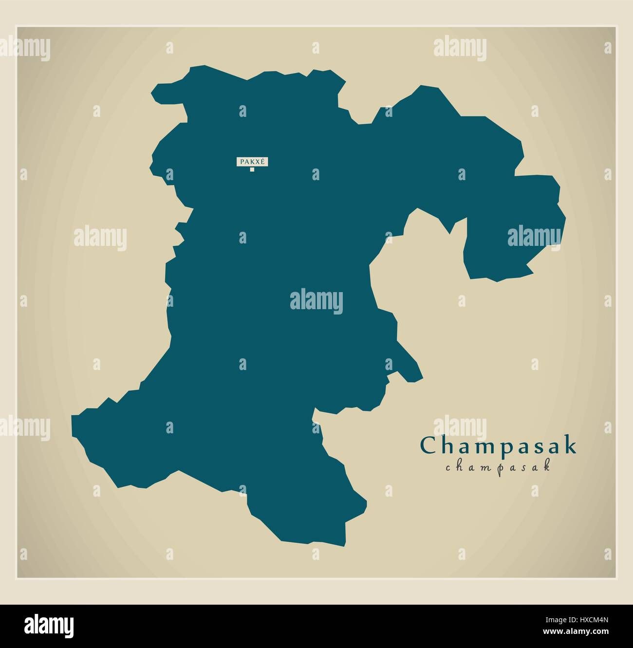 Champasak map Stock Vector Images - Alamy