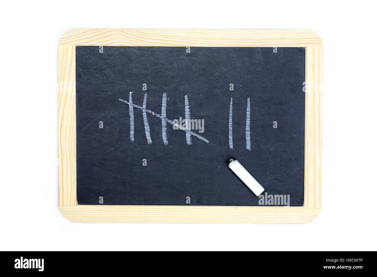 Line list, Strichliste Stock Photo - Alamy