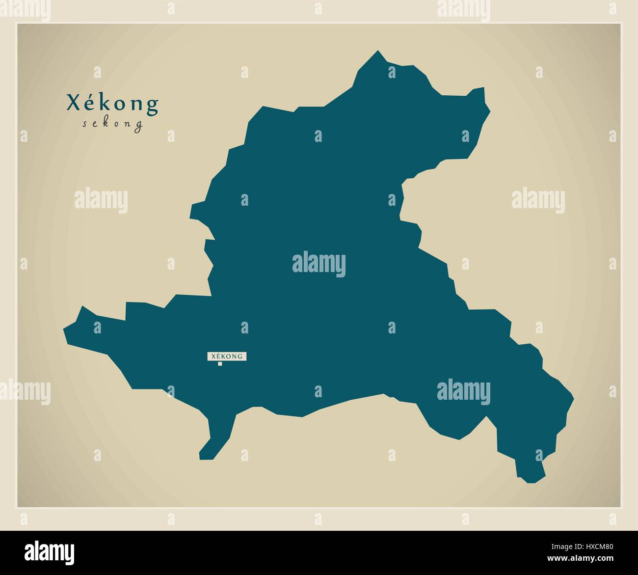 Map of xekong hi-res stock photography and images - Alamy