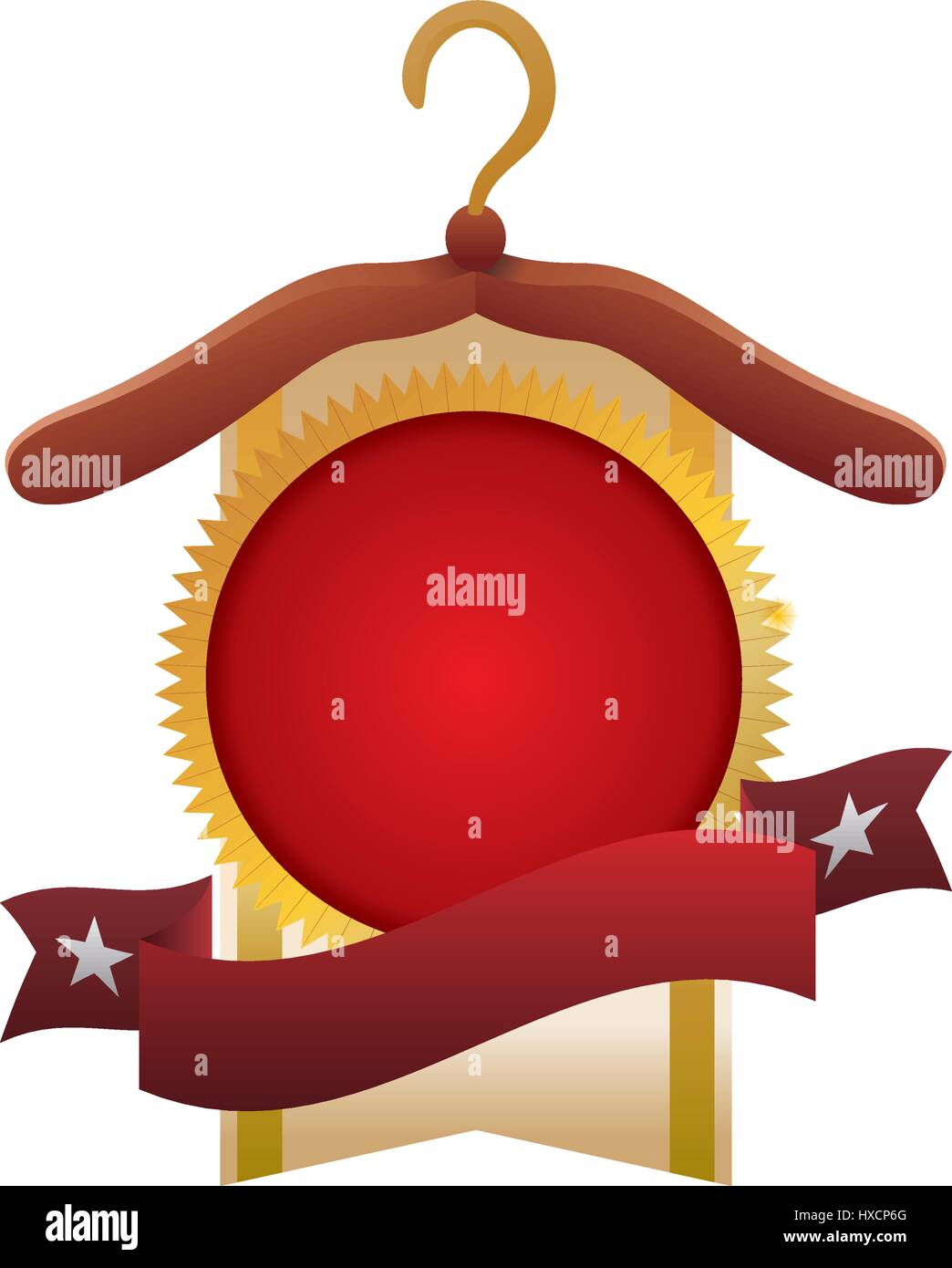 Golden hanger Stock Vector Images - Alamy