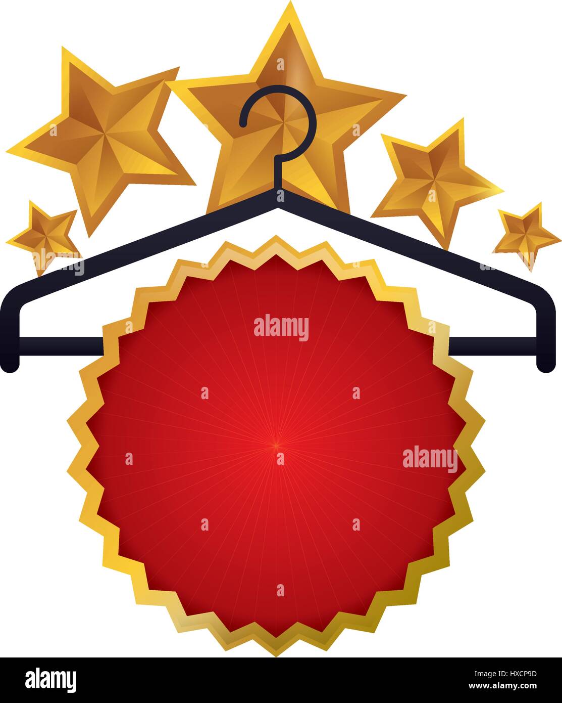 Golden hanger Stock Vector Images - Alamy