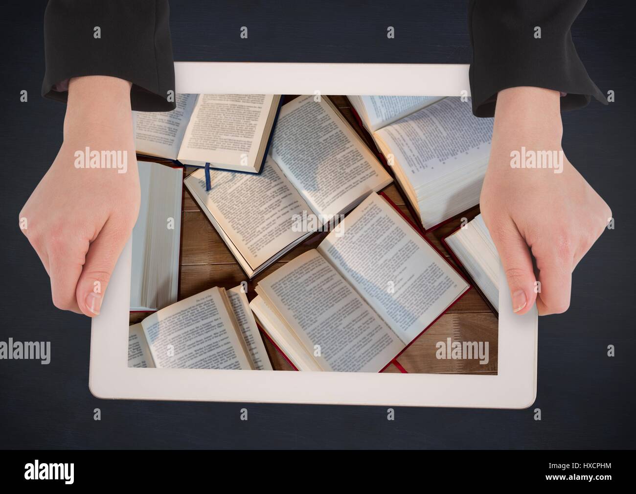Open book digital lines hi-res stock photography and images - Alamy