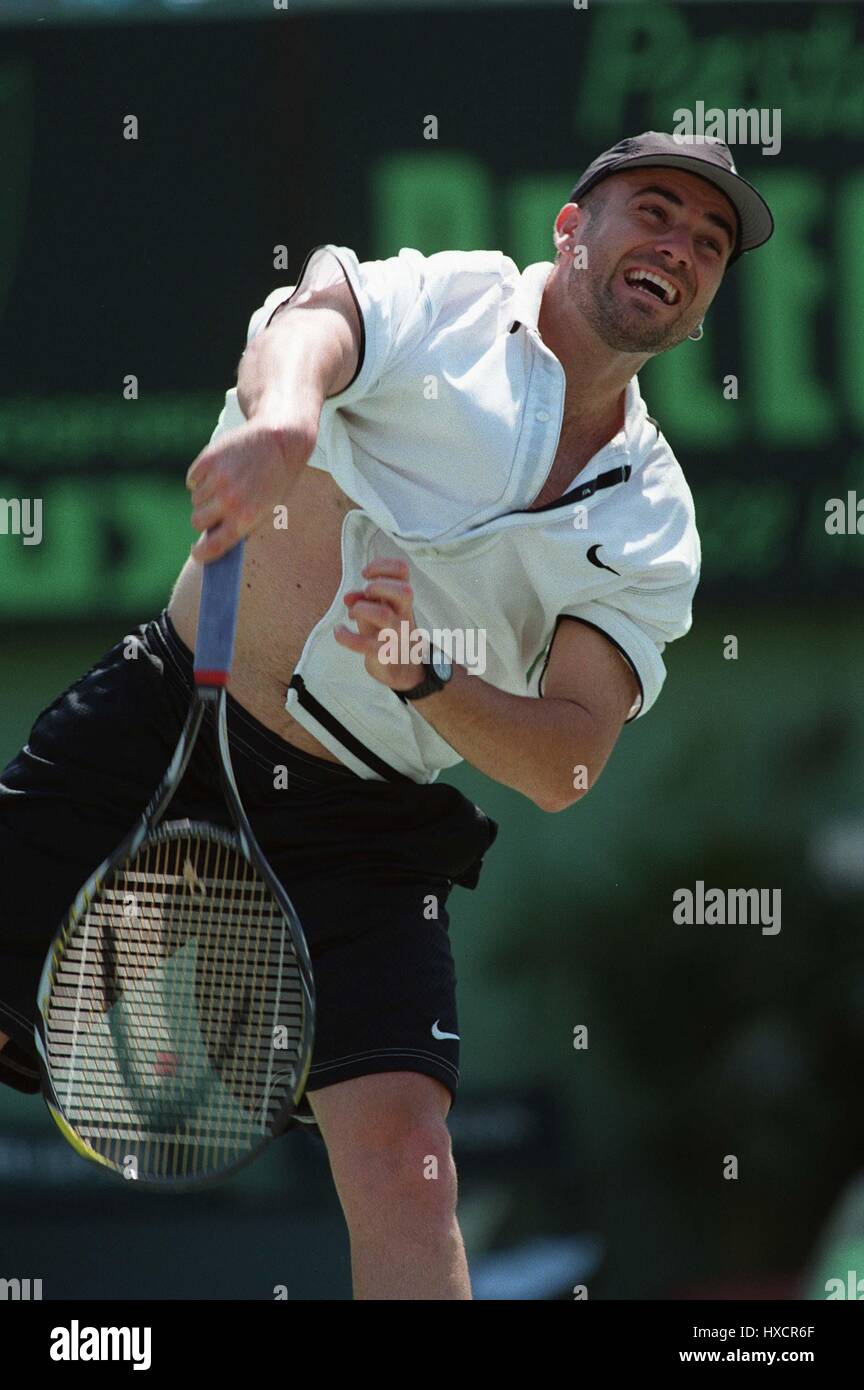 ANDRE AGASSI USA 02 April 1996 Stock Photo - Alamy