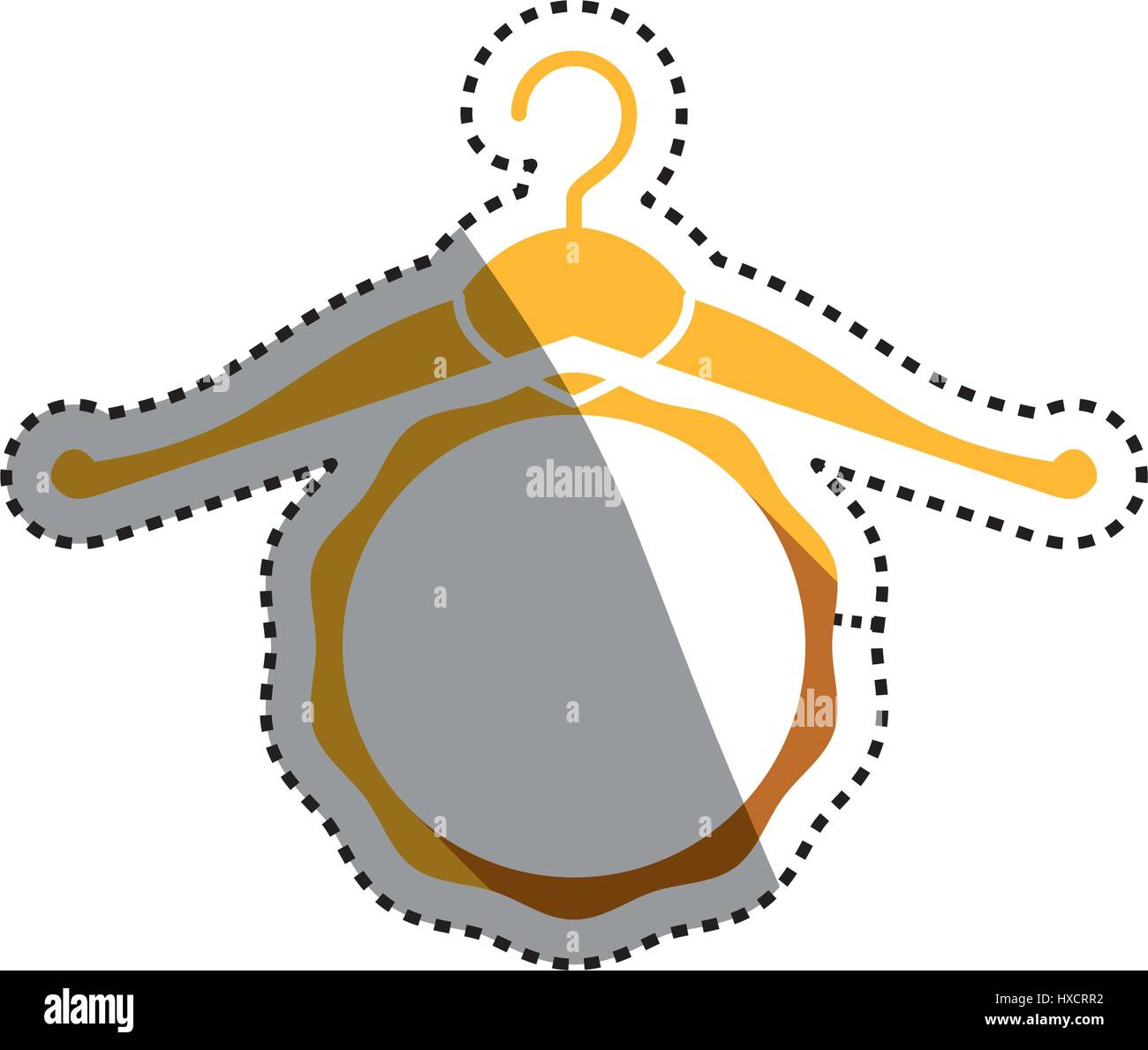 Golden hanger Stock Vector Images - Alamy