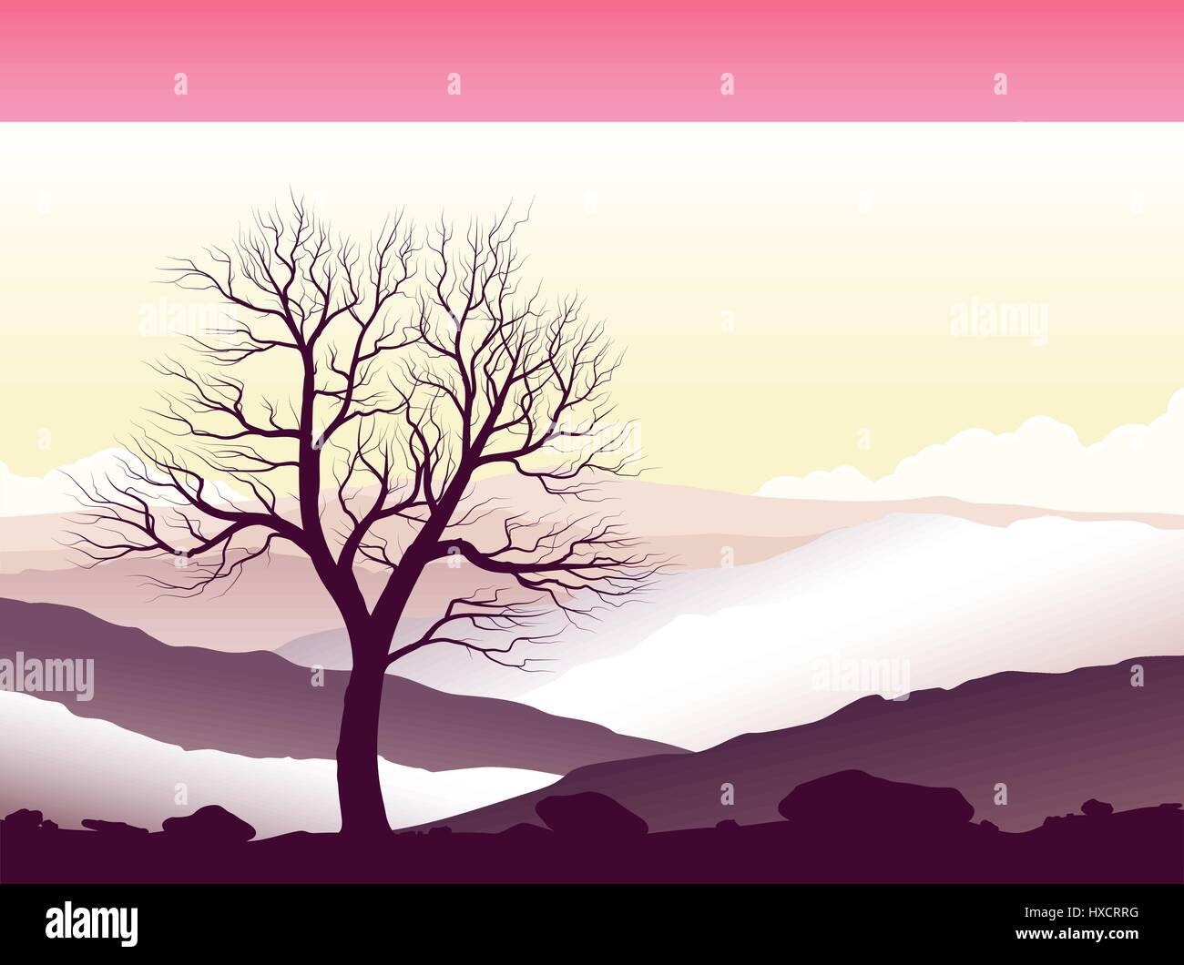 Mountain spring Stock Vector Images - Alamy