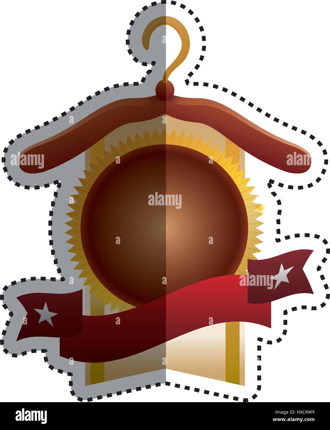Golden hanger Stock Vector Images - Alamy