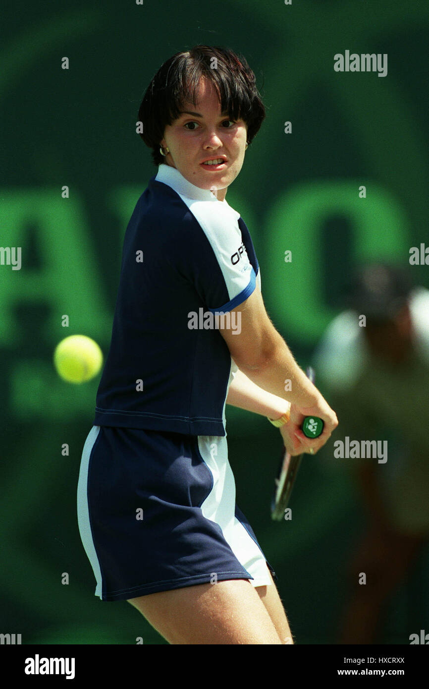 MARTINA HINGIS SLOVAKIA 06 April 1998 Stock Photo - Alamy