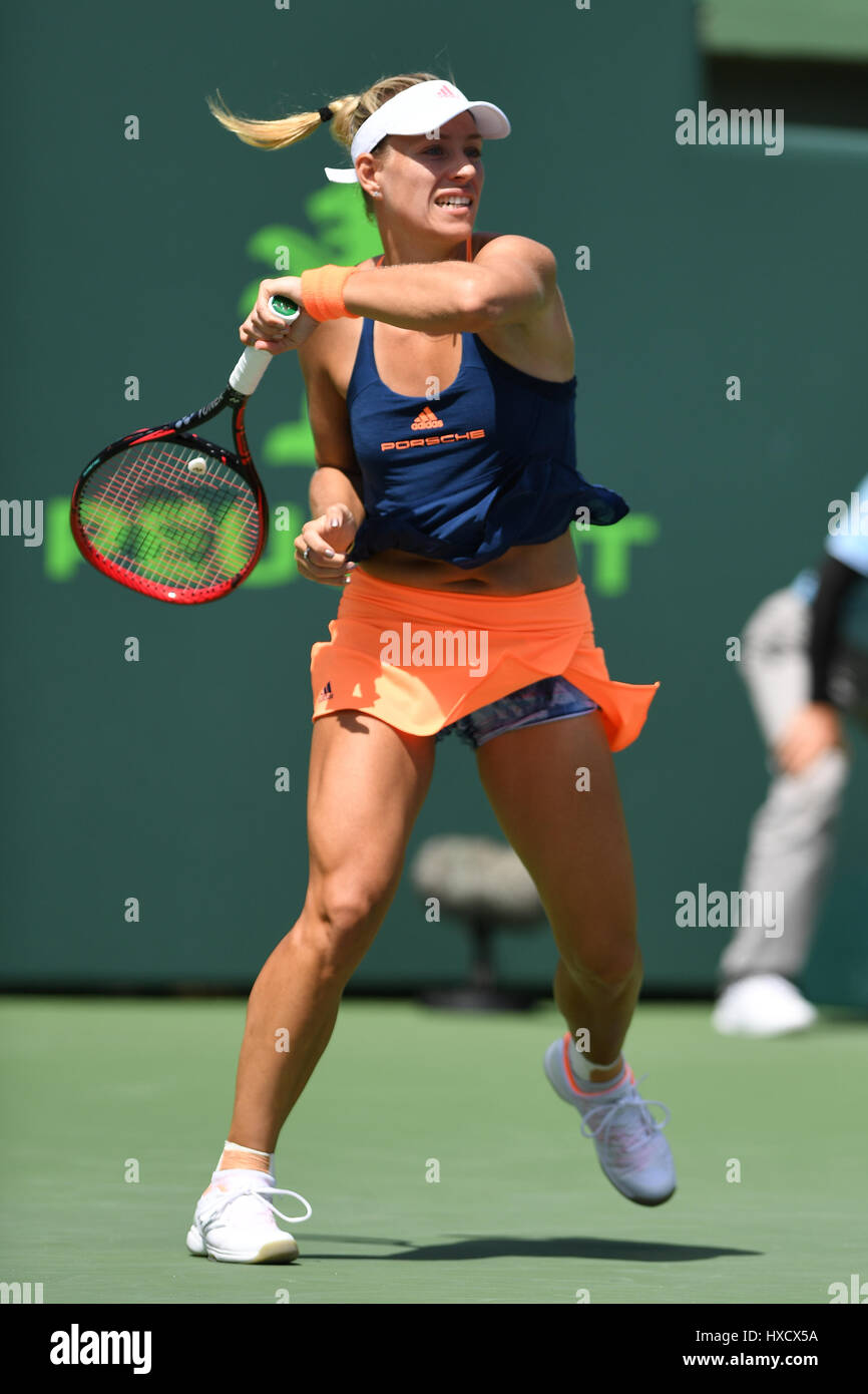 Key Biscayne, FL, USA. 26th Mar, 2017. Angelique Kerber Vs Shelby ...