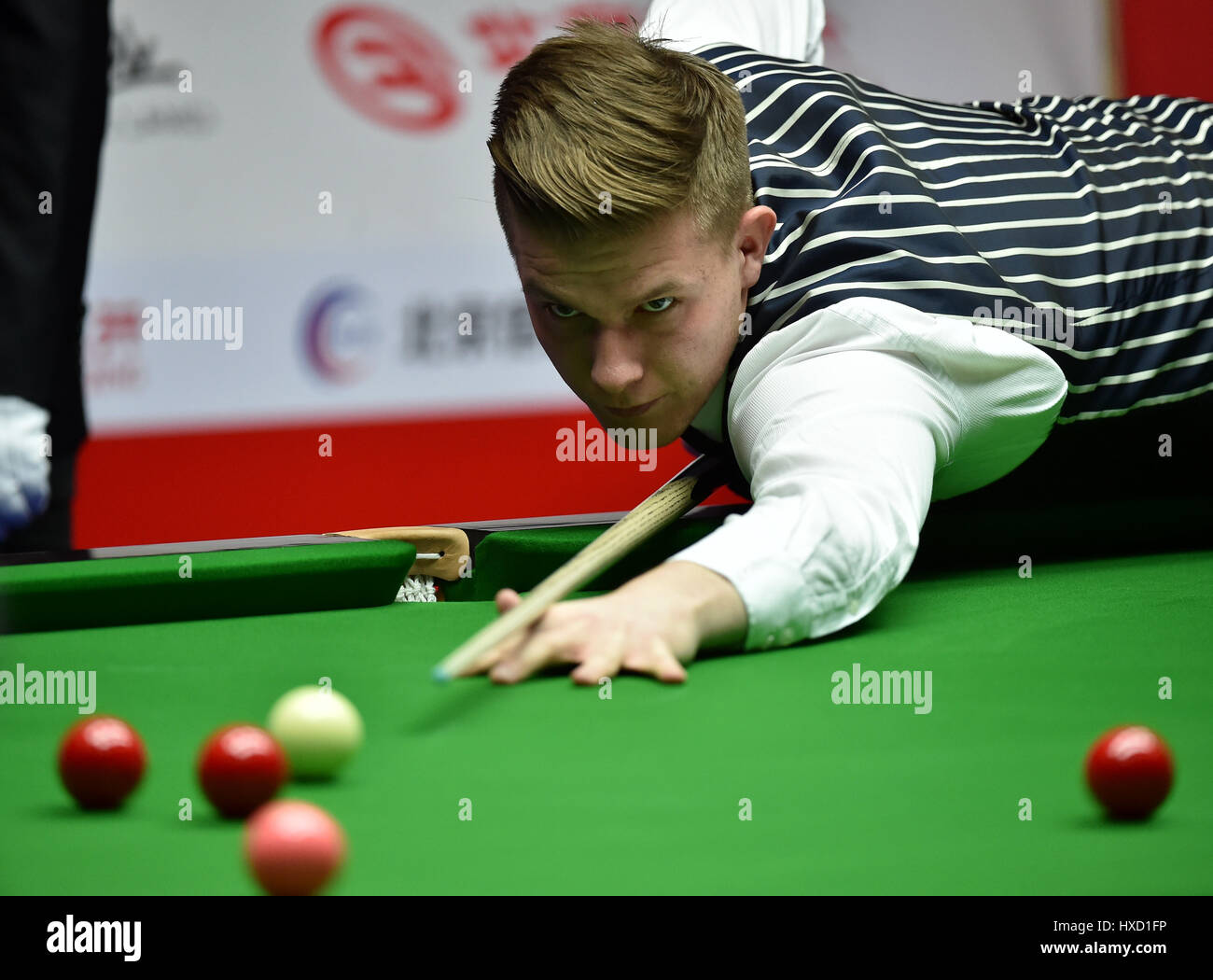 Beijing, China. 27th Mar, 2017. Adam Stefanow of Poland competes during ...