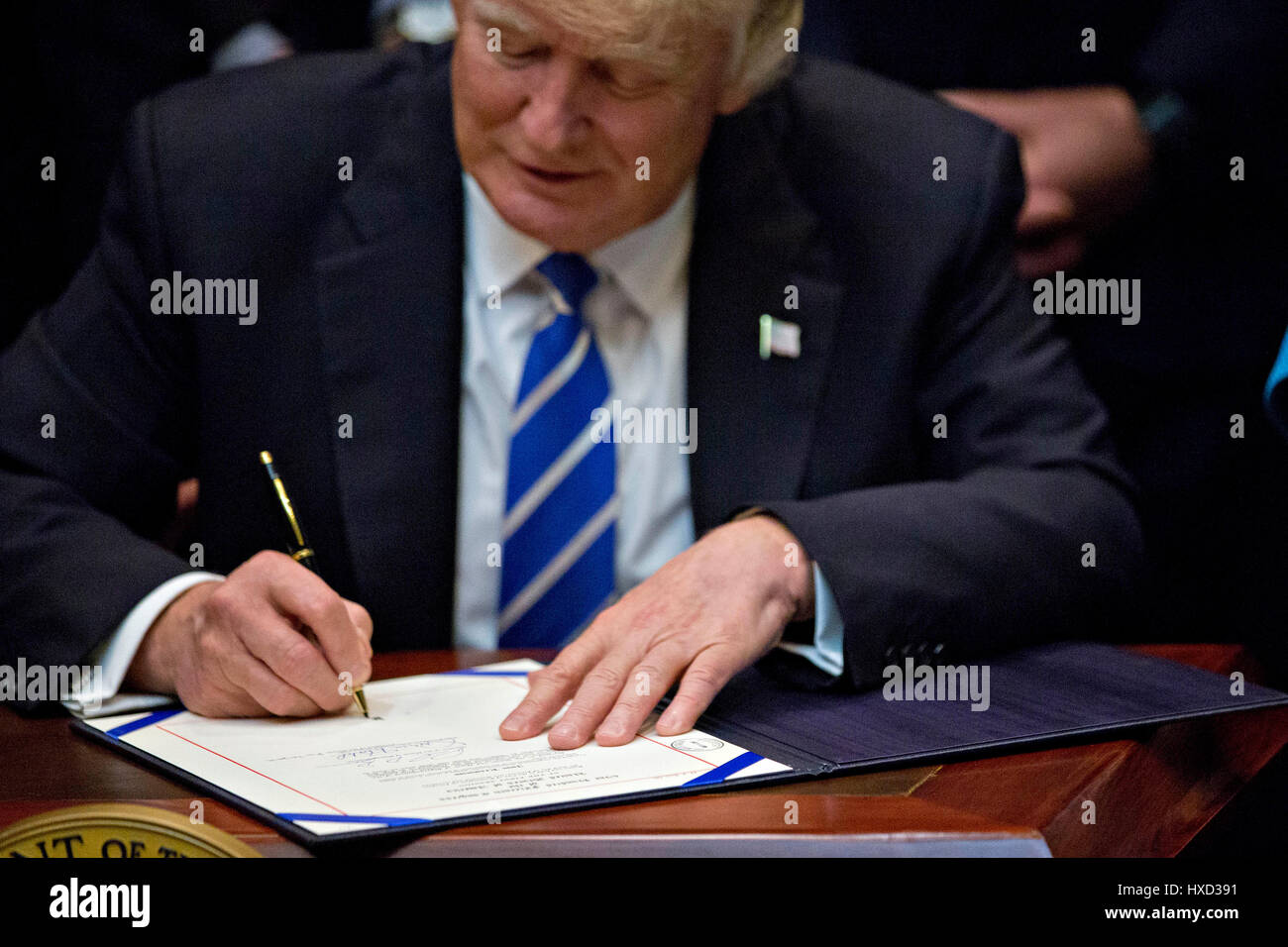 President trump signs bills hi-res stock photography and images - Alamy