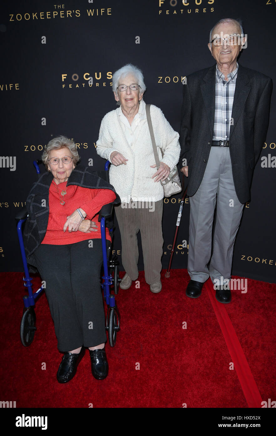 Hollywood, Ca. 27th Mar, 2017. Edith Frankie, Virginia Rauscher, Phil ...