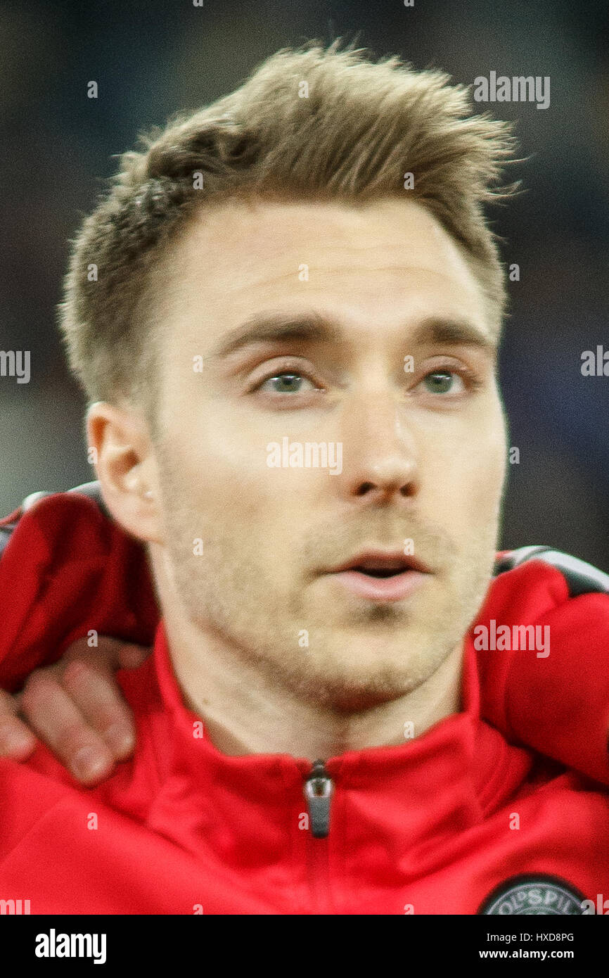 CLUJ-NAPOCA, ROMANIA, MARCH 26: Denmark's national soccer player ...