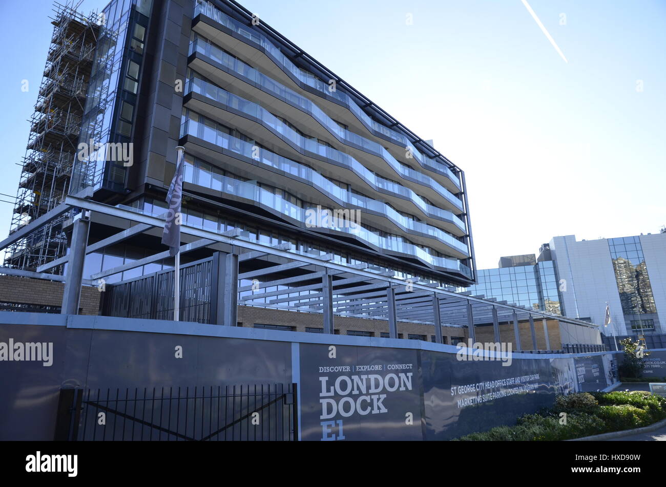 London Dock in Wapping, London Stock Photo - Alamy