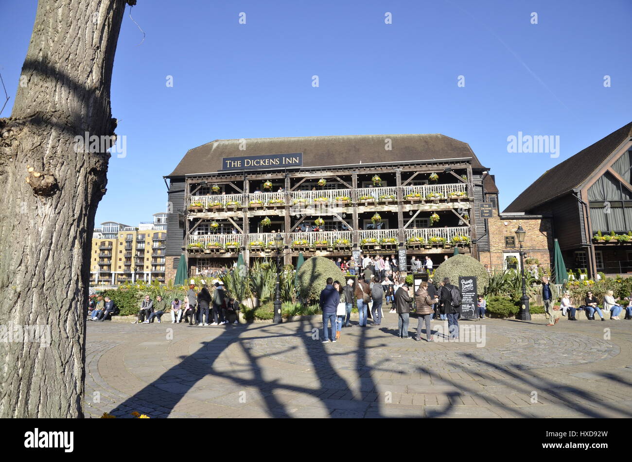 The historic Dickens Inn in St Katherine Dock, London Stock Photo - Alamy