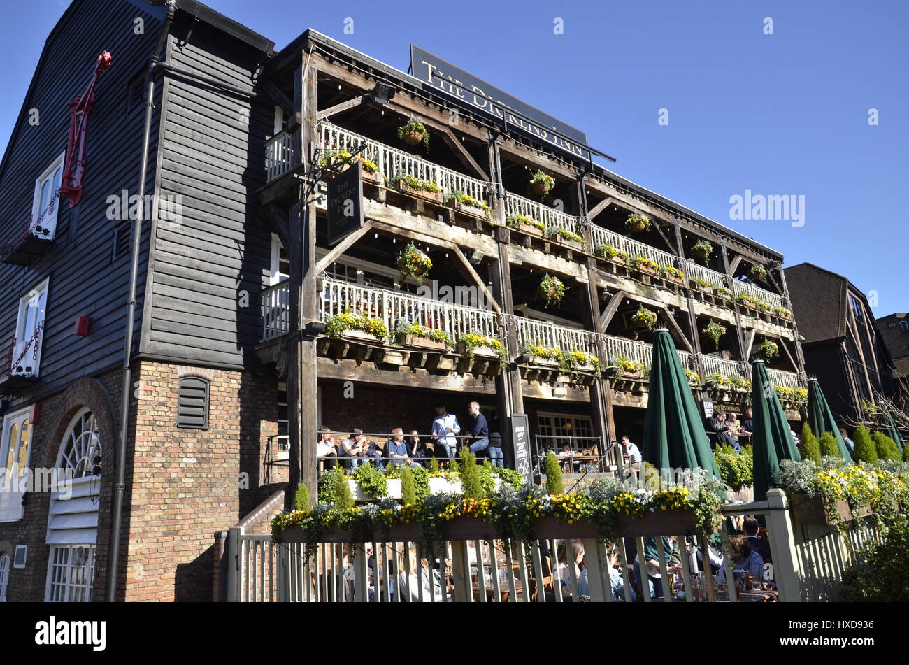 The historic Dickens Inn in St Katherine Dock, London Stock Photo - Alamy