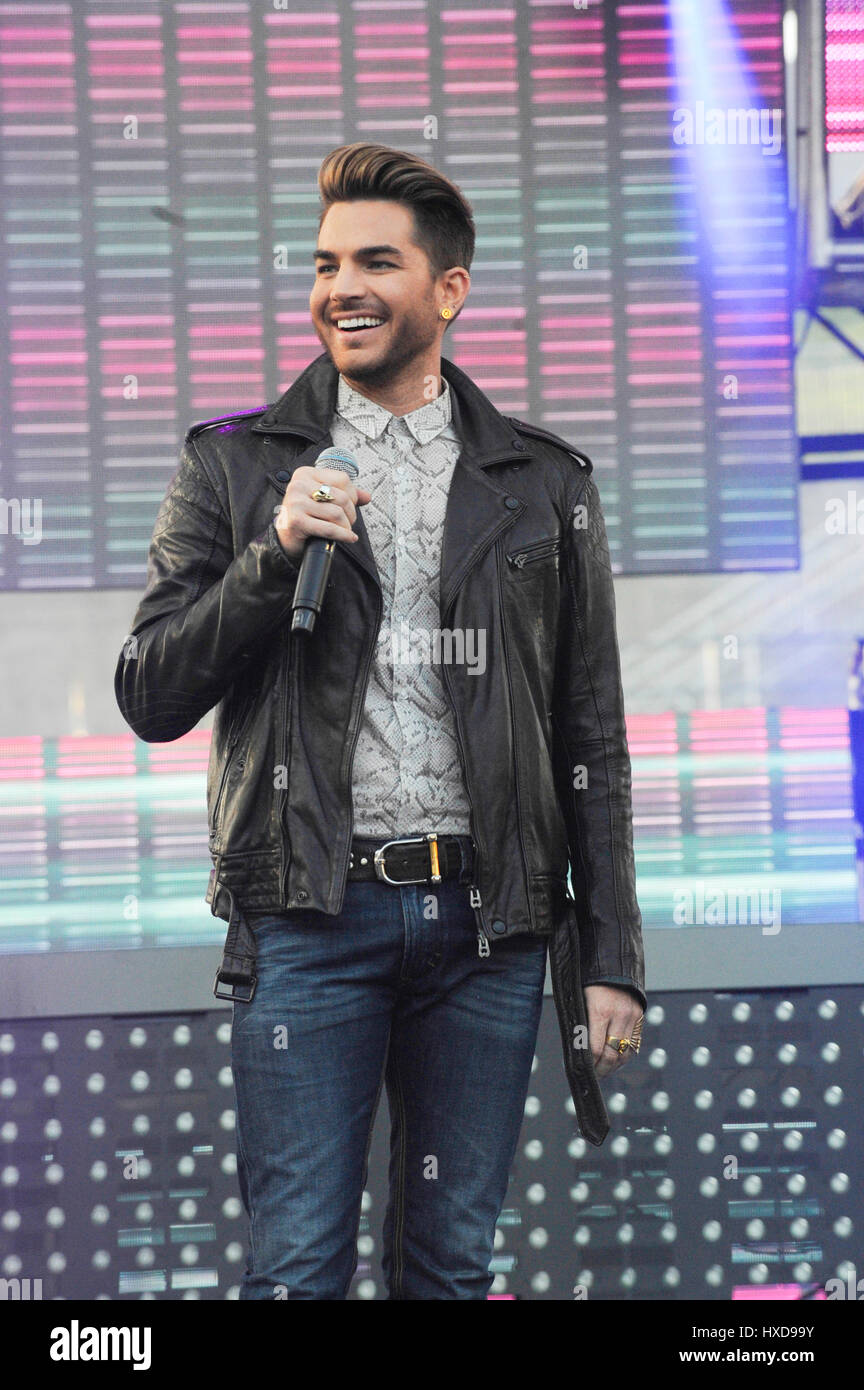 Singer Adam Lambert at the 2015 KIIS FM Wango Tango at the StubHub ...