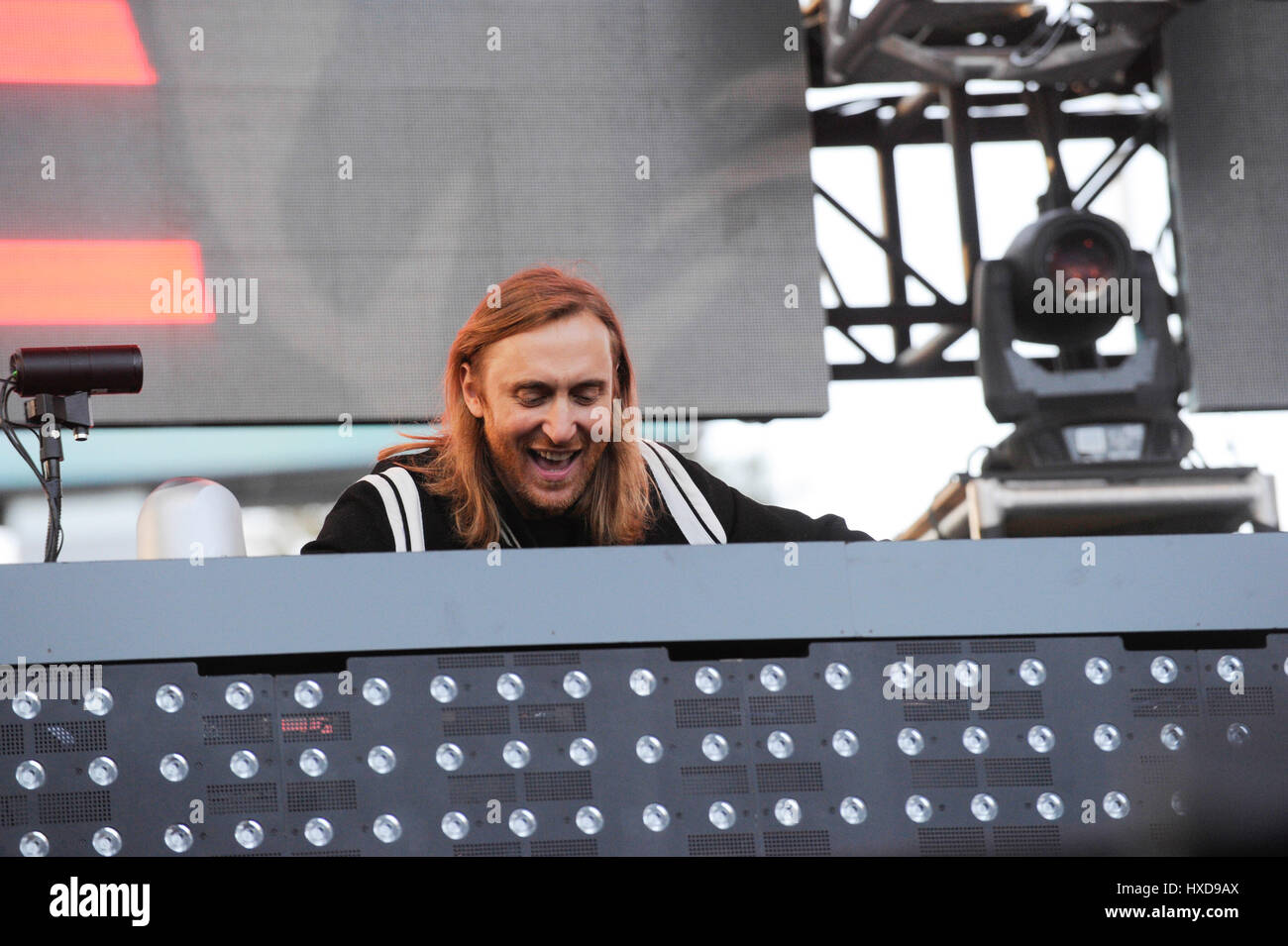 Producer / DJ David Guetta performs live concert at the 2015 KIIS FM ...
