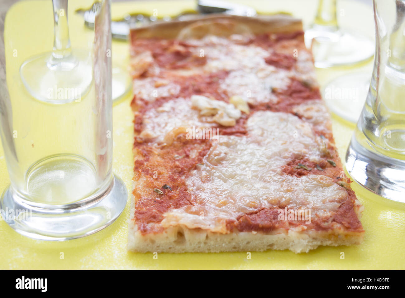 wedge of homemade margherita pizza Stock Photo - Alamy